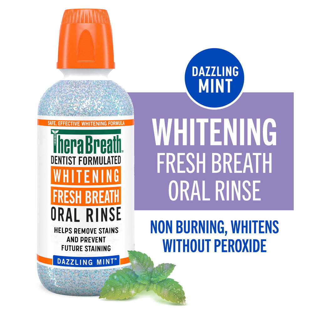 Whitening Fresh Breath Oral Rinse | Mint | TheraBreath