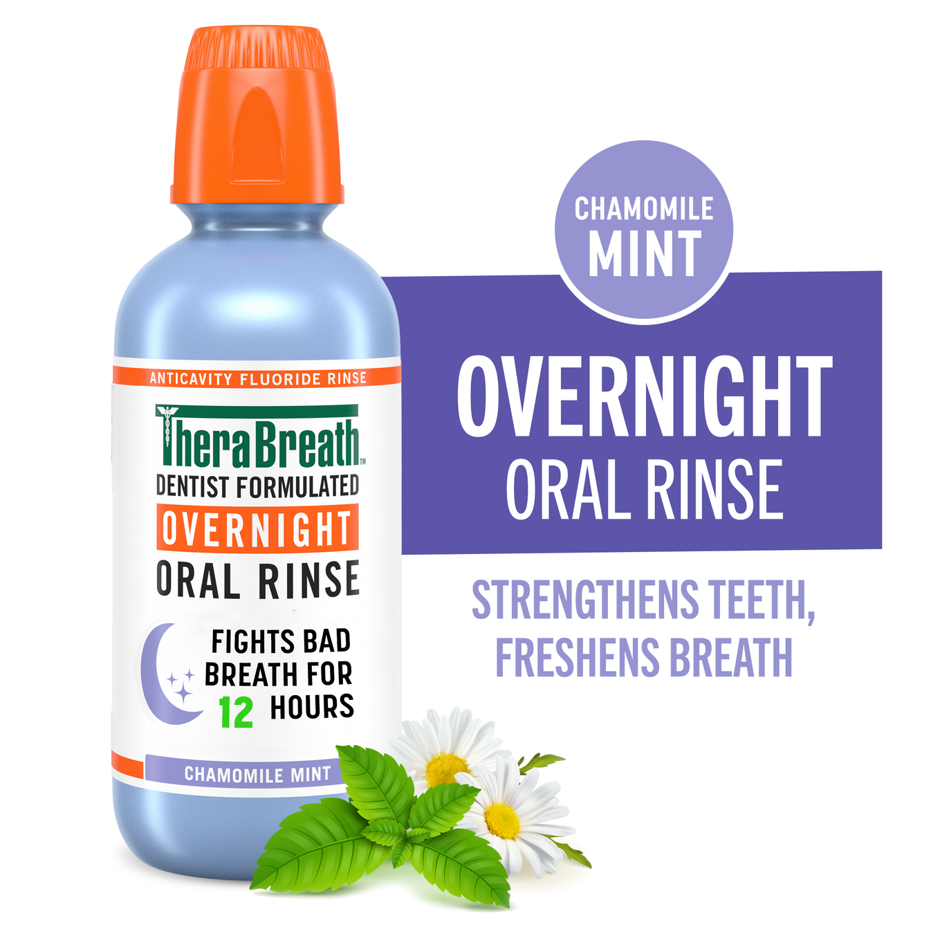 Overnight Oral Rinse | Chamomile Mint | TheraBreath