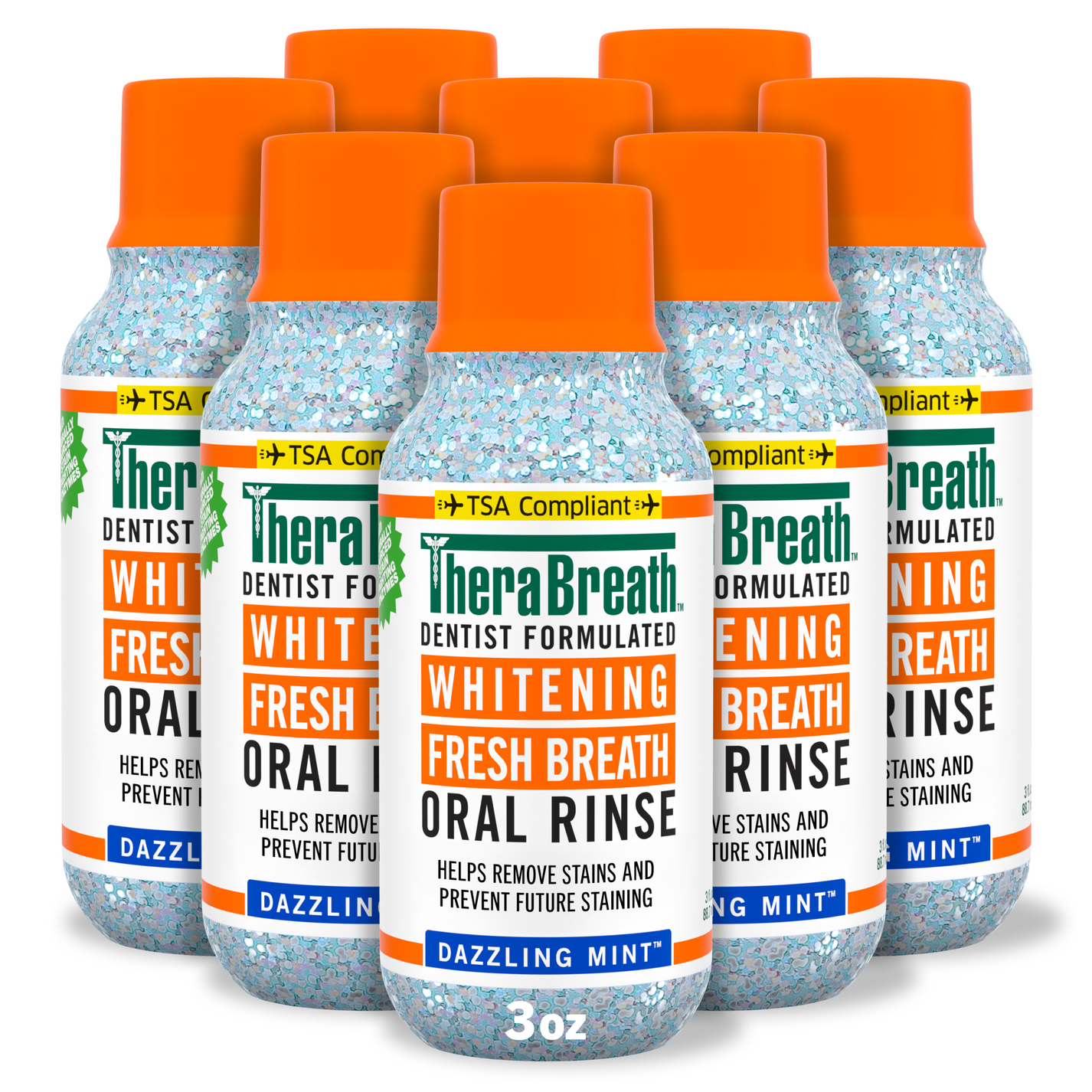 Whitening Fresh Breath Oral Rinse | Mint | TheraBreath
